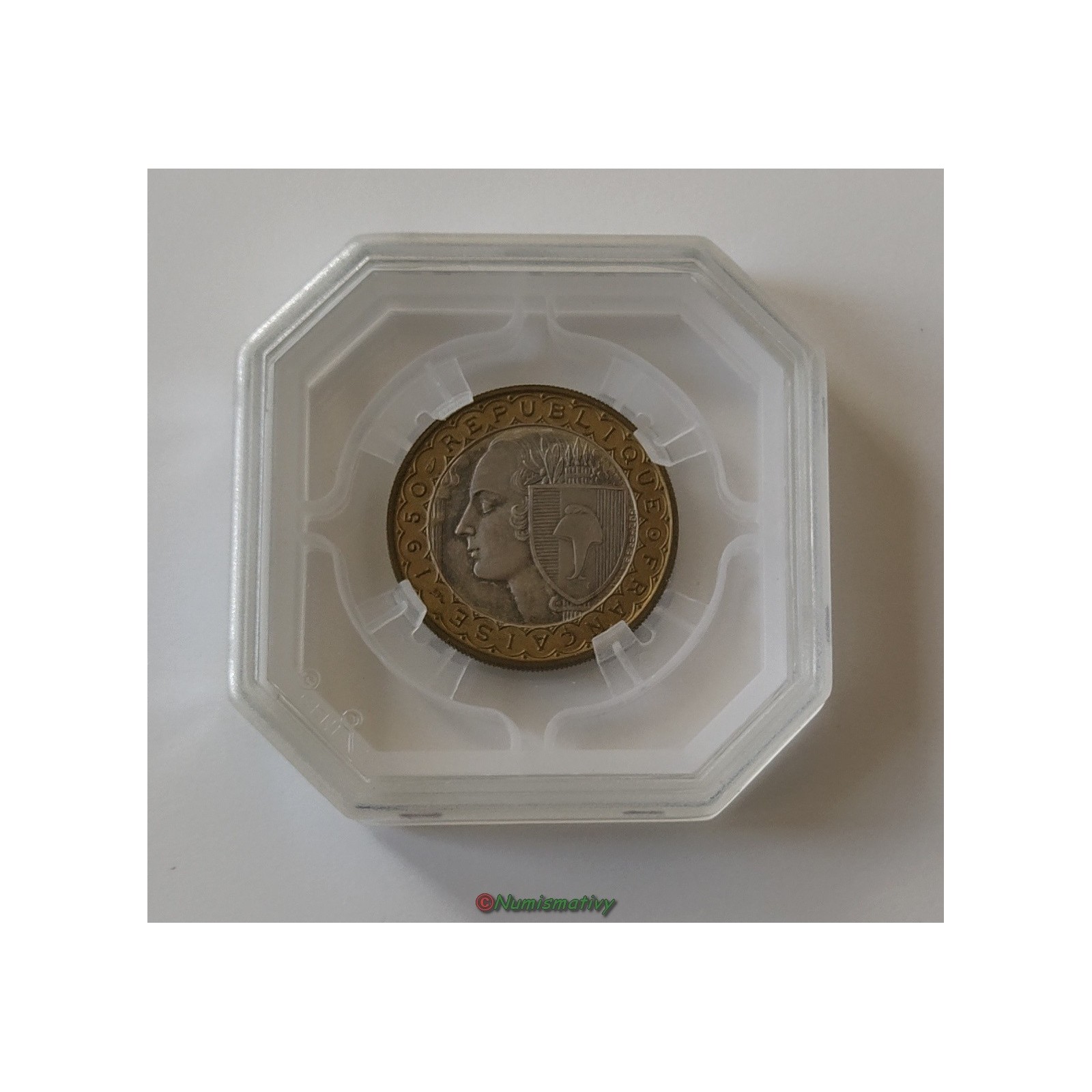 Essai 100 francs grand module, bazor 1950 Bimétallique argent